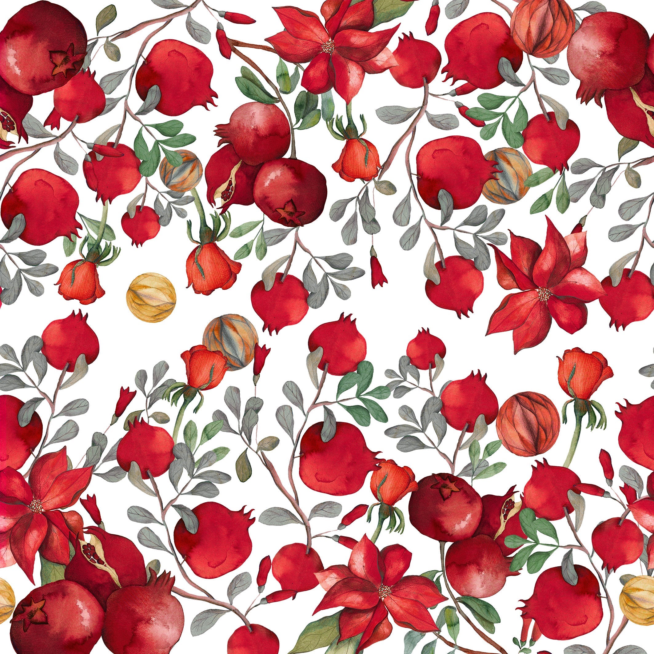 Grenade Print Fabric by the Meter - The Napking.